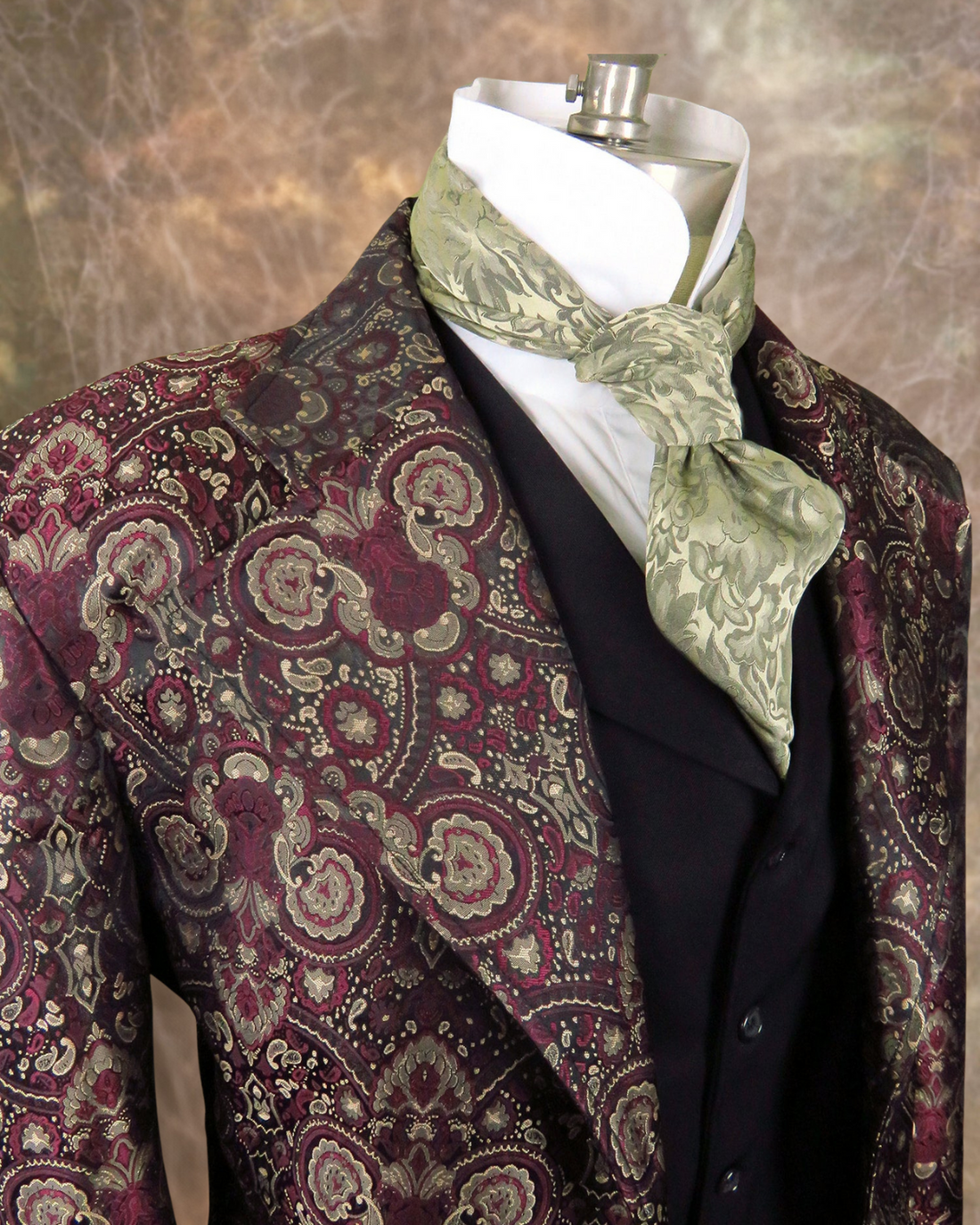 Men's Burgundy Brocade Frock Coat – FRONTIER