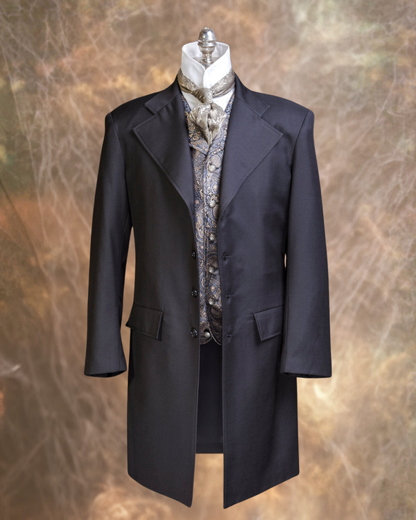 Black Wool Frock Coat | Made in USA Western Fine Wear – FRONTIER